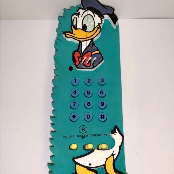 Other | Vintage Disney Donald Duck Soft Foam Phone Lr 7621 1990s Walt ...